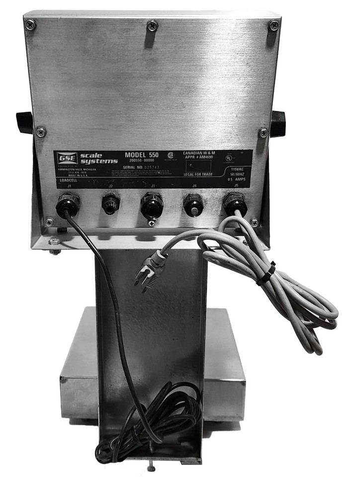 GSE Scale Systems Model 550 Programmable Weight Indicator Scale 200550 ...