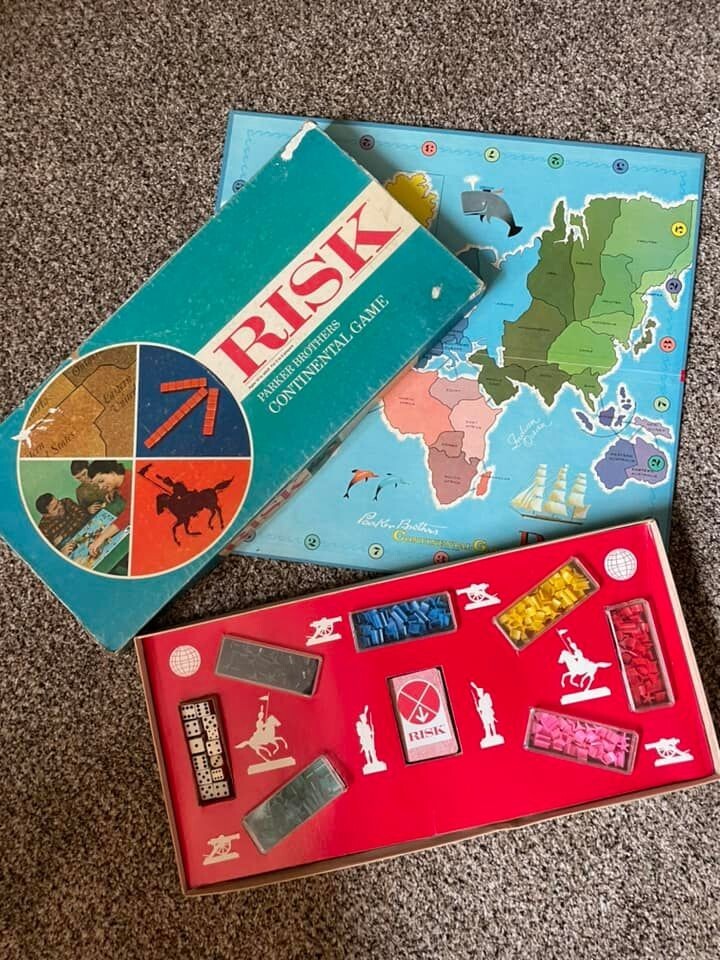 Vintage RISK Continental Game Board Game 1968 by PARKER BROTHERS | eBay