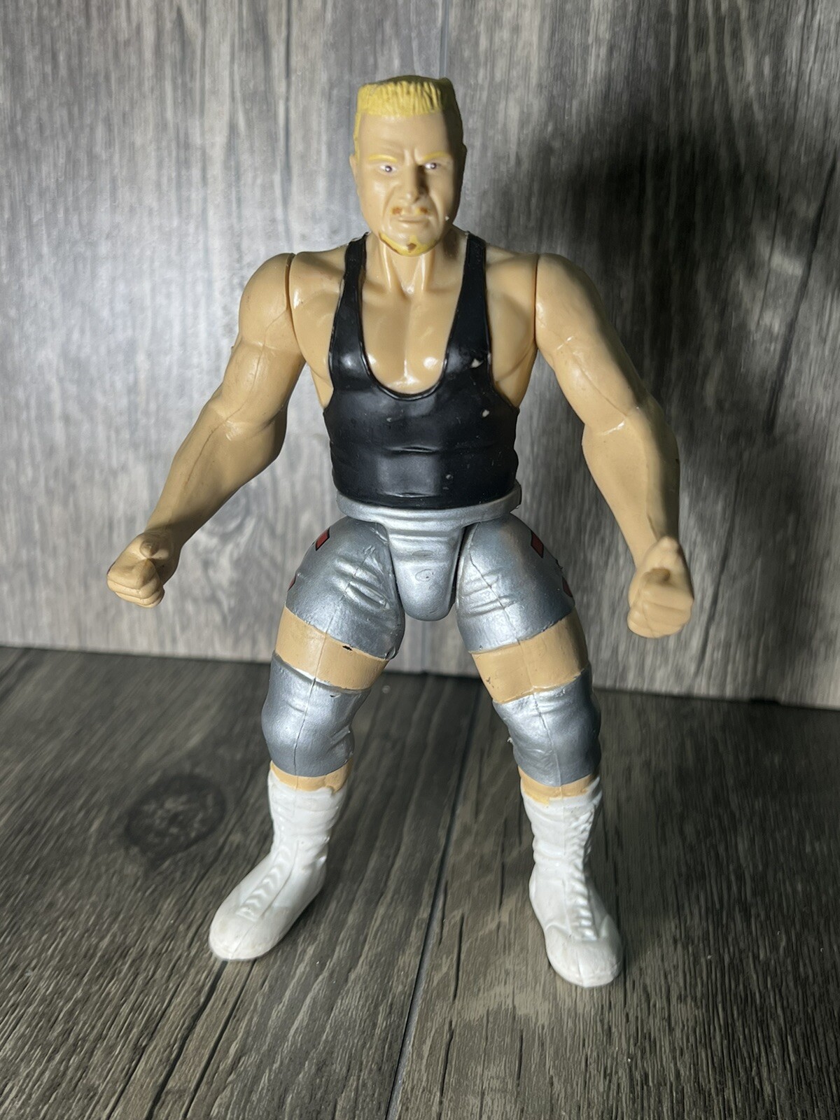 VTG 1998 Jeff Jarrett Slap Nuts WWE JAKKS Action Figure WWF TNA NXT WCW ...