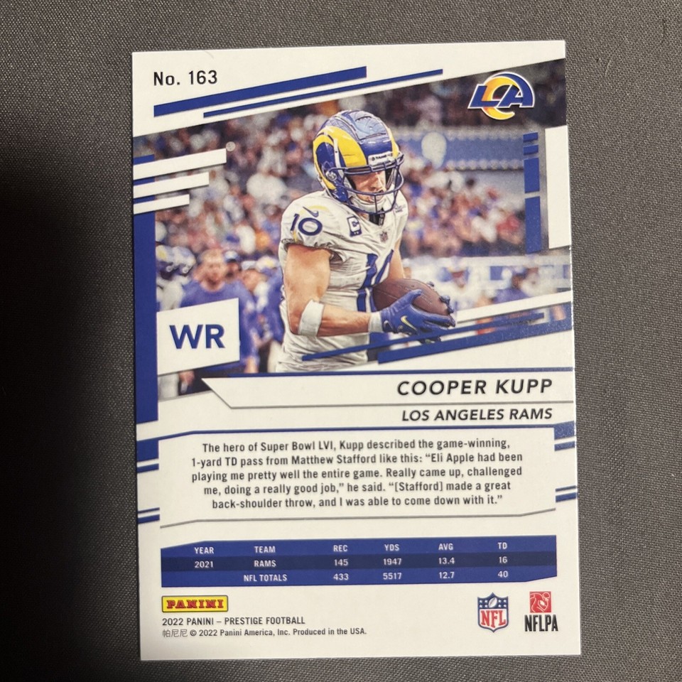 NM- 2022 Panini Prestige 163 Cooper Kupp Los Angeles Rams Card | eBay