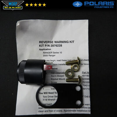 Polaris Ranger General RZR OEM Reverse Beeper Alarm Kit 2876228 ...