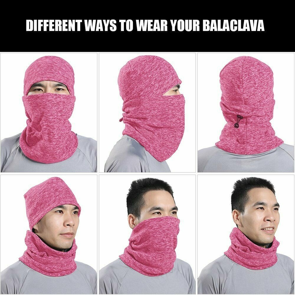 Winter Windproof Balaclava Ski Mask Fleece Thermal Full Face Mask for ...