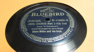 GLENN MILLER BLUEBIRD 78 RPM RECORD 10982 ANVIL CHORUS | eBay