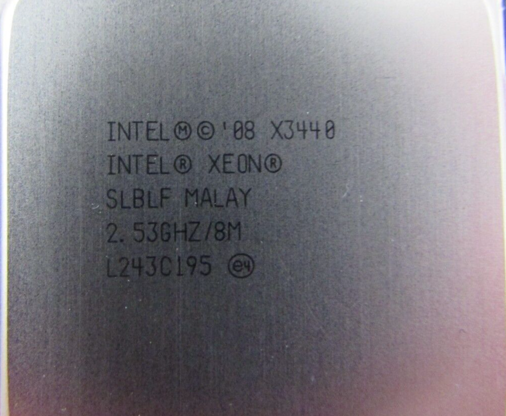 Lot Of 2 Intel Xeon X3440 SLBLF 2.53GHz Quad-Core 8M CPU Processor ...