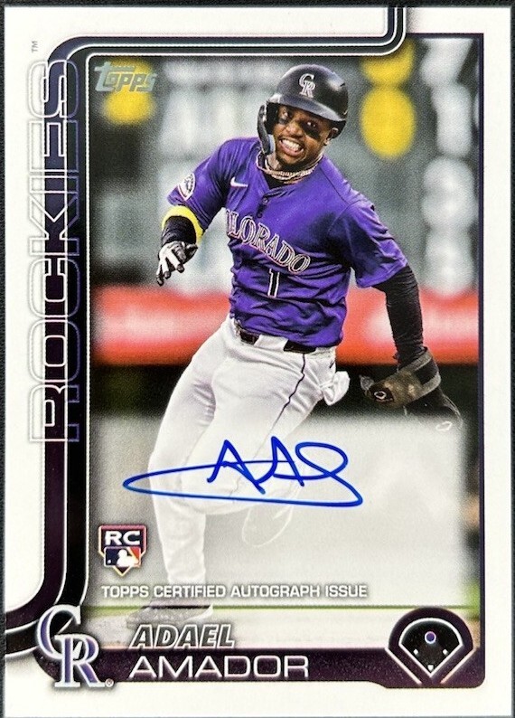 2025 Topps Series 1 - Flagship Real One Autographs Adael Amador #191 ...