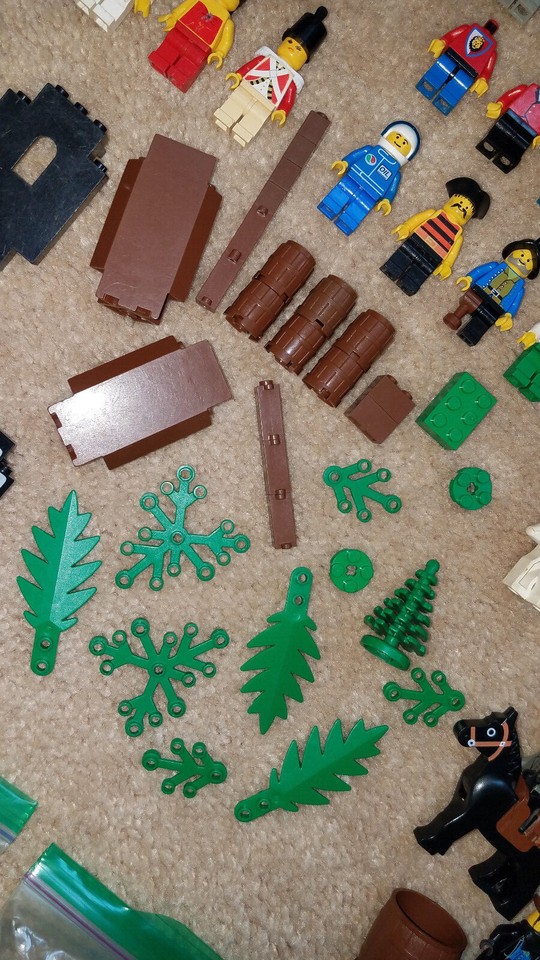 🟢1990's Vintage Lego Brick Set Bulk Lot 4lbs of bulk rare pieces & mini ...