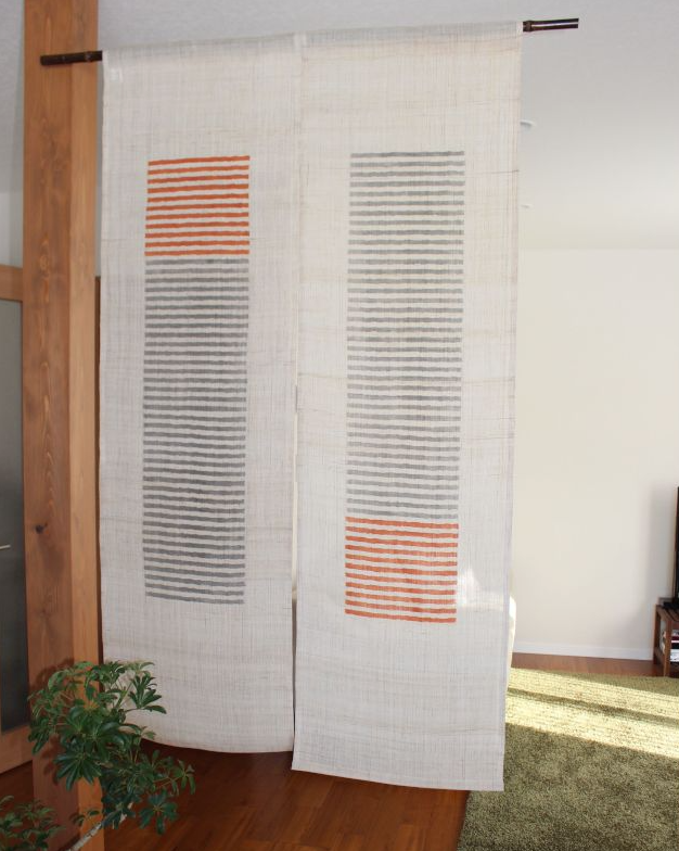 Hemp Noren Linen Japanese Door Curtain Handcraft Border SEN-Modern ...