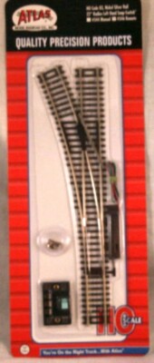 Atlas #546 Left Remote 22" Radius Switch Track - HO Scale - Code 83 ...