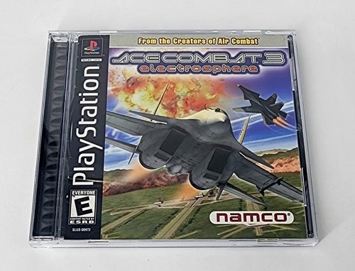 Ace Combat 3 Electrosphere PS1 Black Label Complete w/ Manual NICE ...