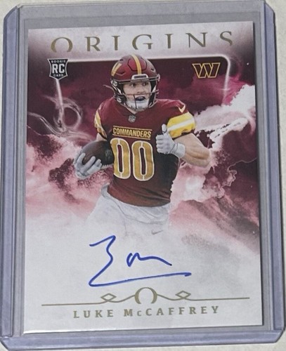 Luke McCaffrey 2024 Panini Origins SP On Card Auto 🔥🔥 #RAU-LCC ...