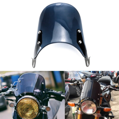 Universal Motorcycle Windscreen Windshield Kit for 5" & 7" Round ...