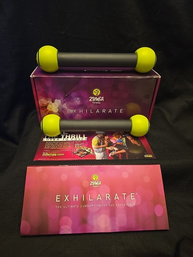 Zumba Fitness Exhilarate Body Shape System 5 DVD Set Tone Sticks ...