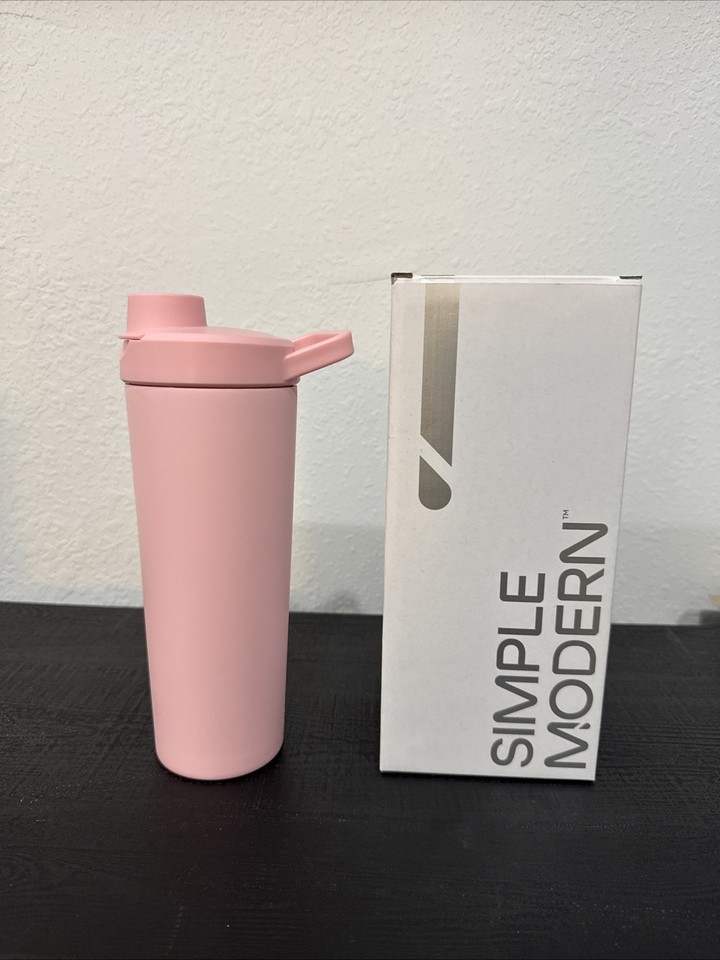 Simple Modern the Rally 24oz Insulated Protein Shaker- PINK | eBay