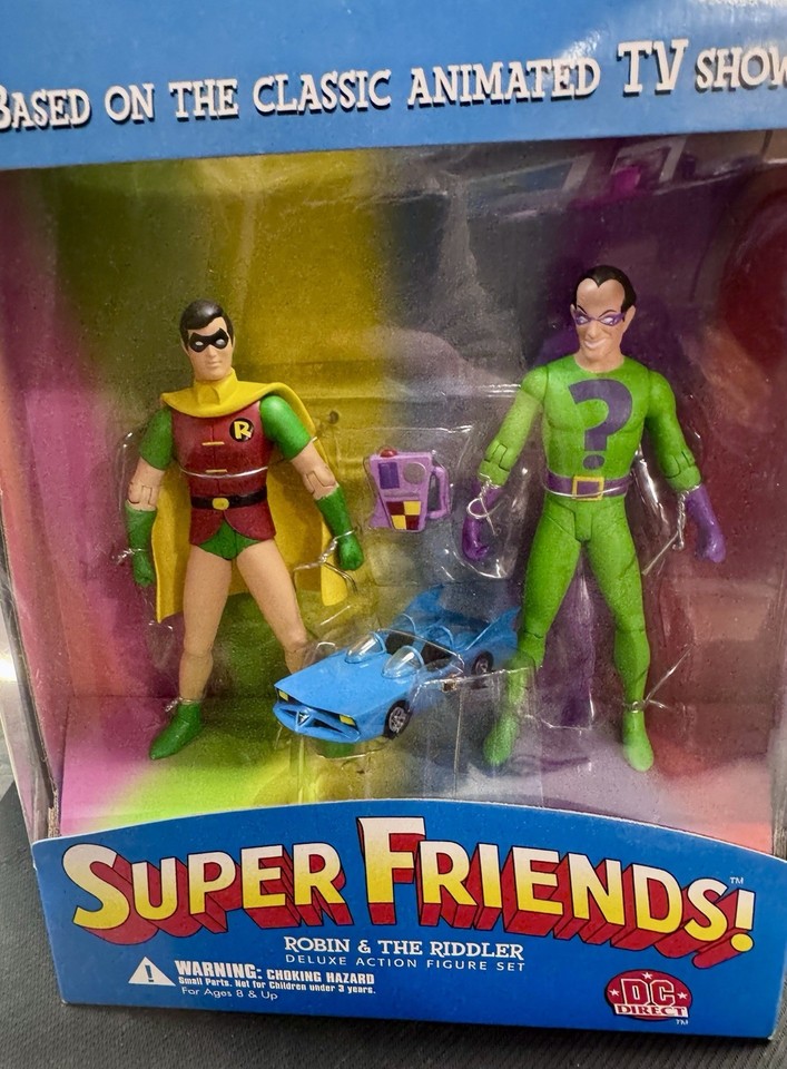 DC Direct Super Friends Robin & Riddler Box Set New | eBay