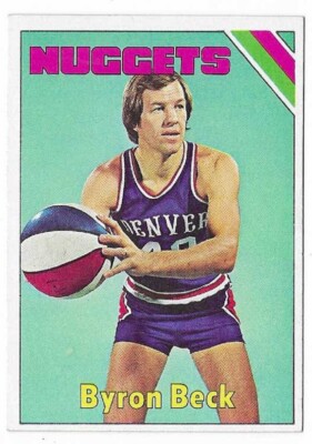BYRON BECK 1975-76 Topps Basketball # 258 Denver Nuggets Ex Plus | eBay