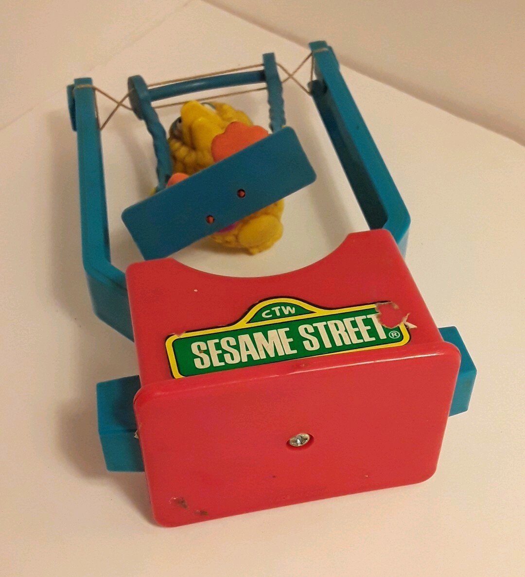 Vintage CTW Sesame Street Baby Big Bird Acrobatic Flip Swing Toy | eBay