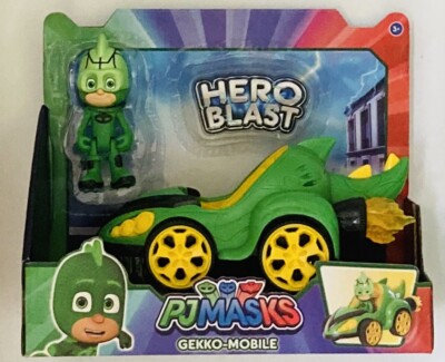 NIB PJ Masks Hero Blast Vehicle Gekko Action Figure Set Toy Green | eBay