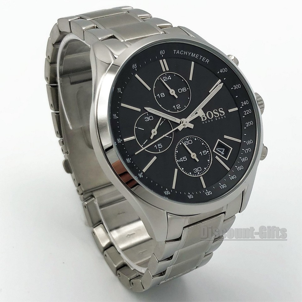 Hugo Boss Grand Prix Chronograph Stainless Steel Men's Watch 1513477 | eBay