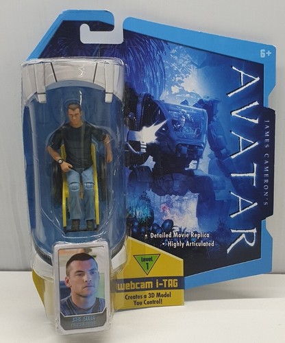 Avatar Jake Sully Wheelchair Level 1 I-Tag 3.75" figure NIB 2009 Mattel ...
