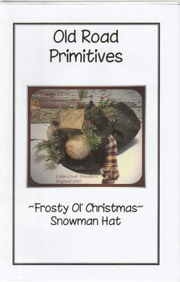 Primitive Snowman Hat Doll Pattern-Old Road Primitives-UNCUT | eBay