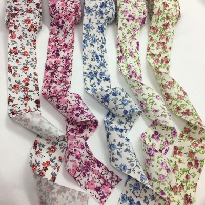 10Yards Flower Fabric Ribbon Floral Pattern Sewing Ribbons DIY Craft ...