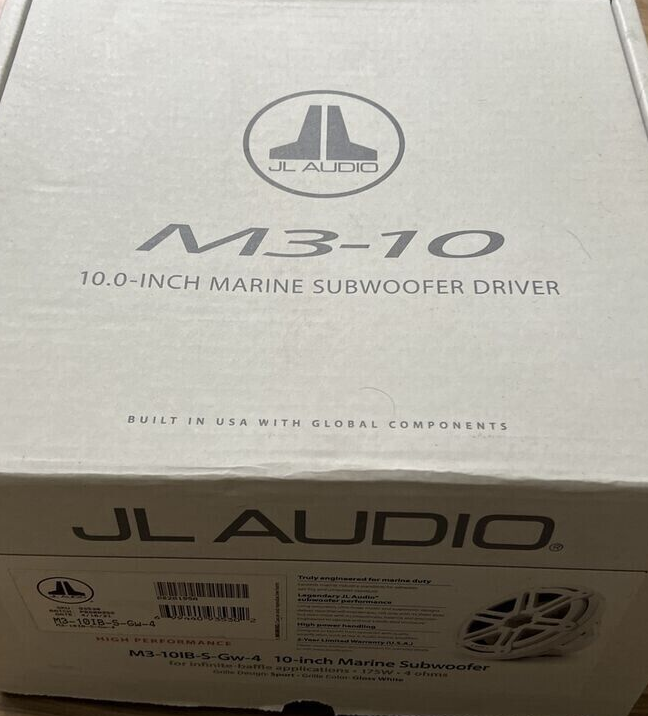 JL Audio M3-10IB-S-Gw-4 10'' White Marine Subwoofer (93530) for sale ...