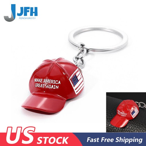Donald Trump Keychain Maga Hat American Flag Make America Great Again ...