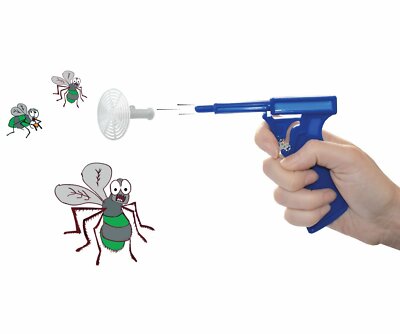 2 x Fly Swatter Swat Gun - Mosquito Fly Flying Insect Pest Blaster ...