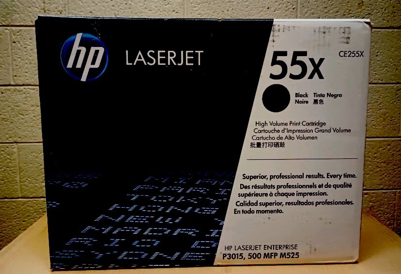 Genuine HP 55X CE255X High Yield Toner Cartidge Factory Sealed | eBay