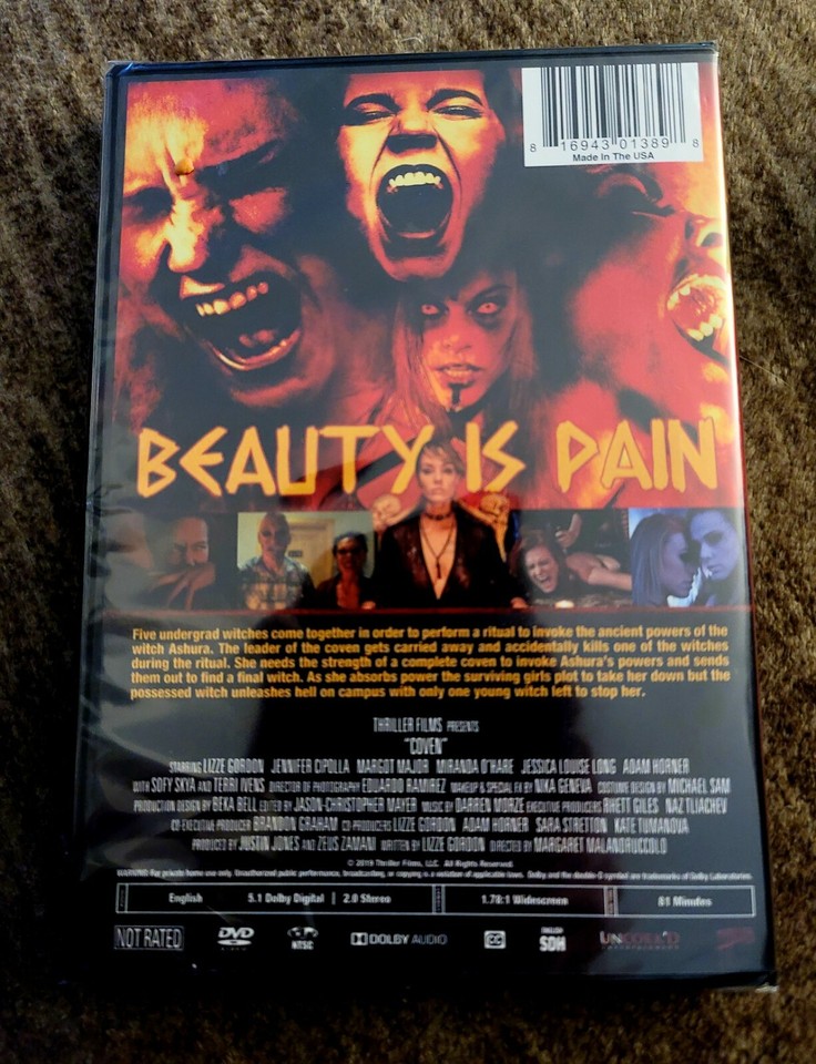 Coven 2020 DVD Brand New! Lizzie Gordon Super Sexy Witches Demonic ...