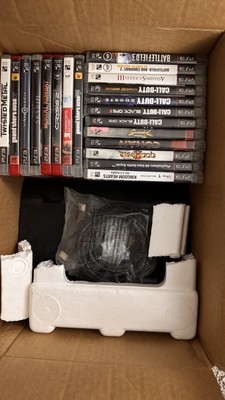 Sony Playstation 3 PS3 Super Slim Black Bundle W/ 20 AAA PS3 Games | eBay