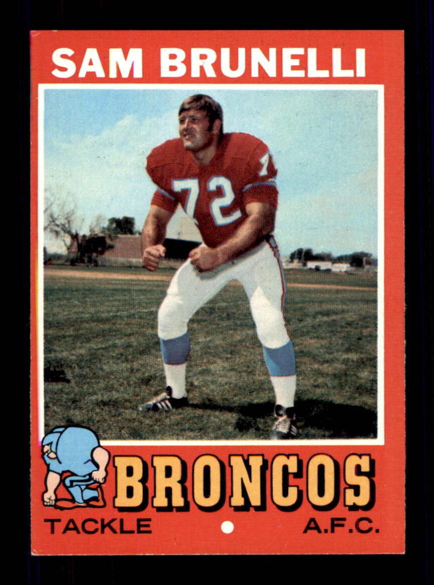 1971 Topps #185 Sam Brunelli - Crease Free | eBay