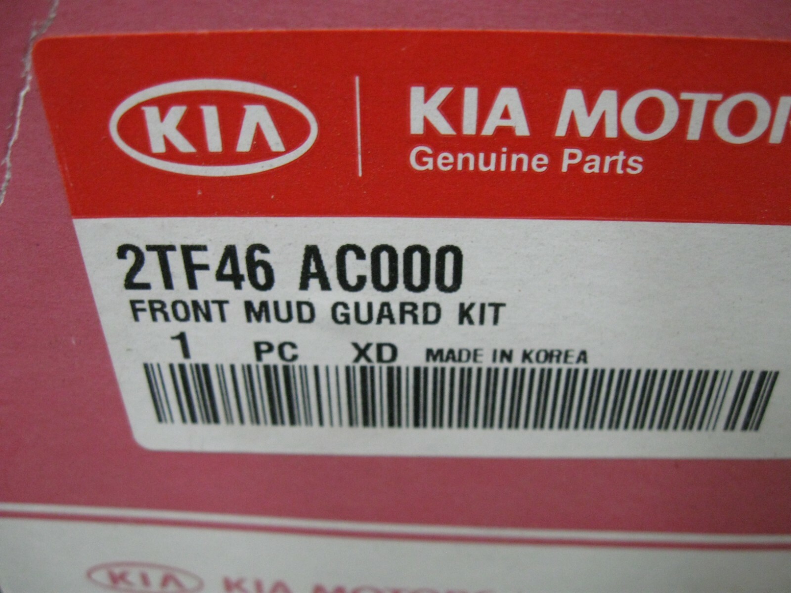 Mud Flap-Splash Guards - Front KIA OEM ACCESSORIES 2TF46 AC000 for sale ...