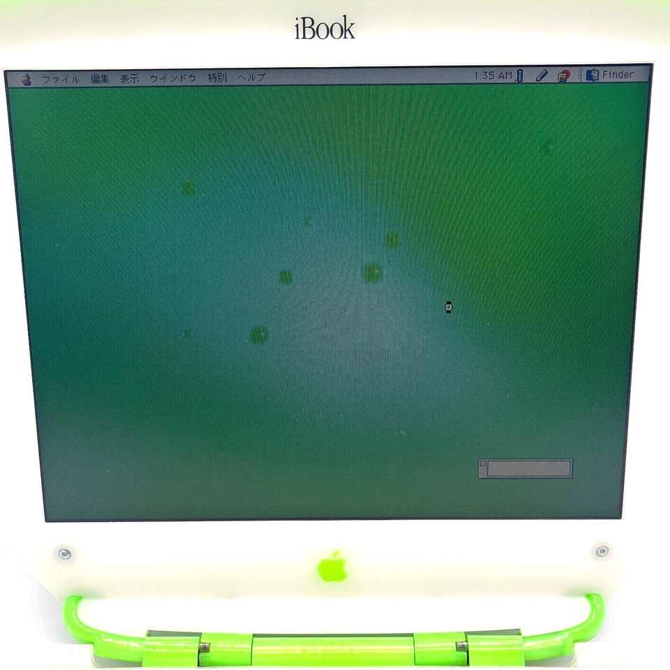 Apple iBook G3 466MHz 320MB/DVD/Key Lime AC100V | eBay