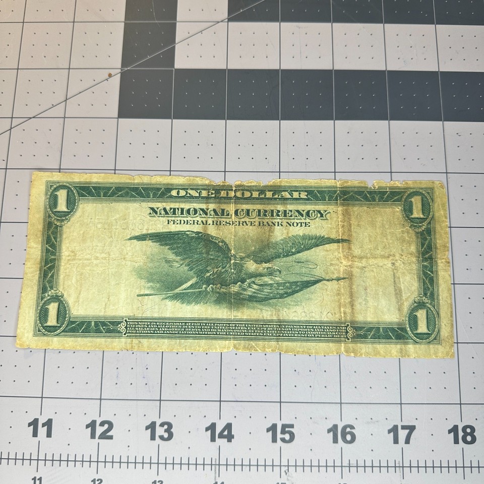 $1 1918 St. Louis Federal Reserve Bank National Currency Note Green ...