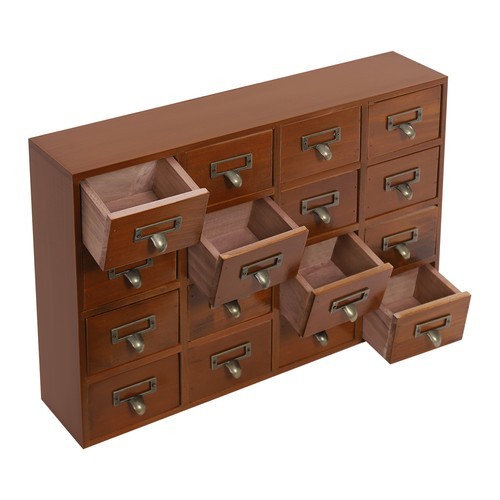 64-Drawer Storage Cabinet Pine Wood Furniture Tabletop Storage Box For ...