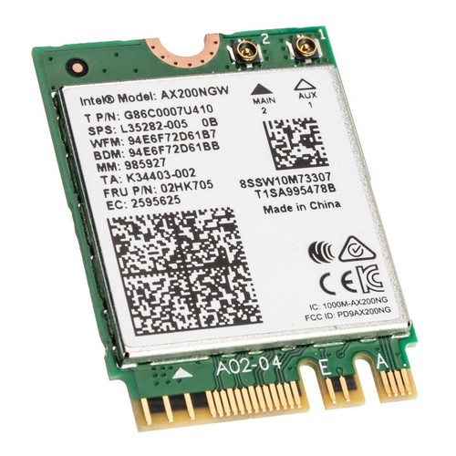 Intel Wi-Fi 6 AX200 (Gig+) Internal Wireless PCI Express Wi-Fi AX200 ...
