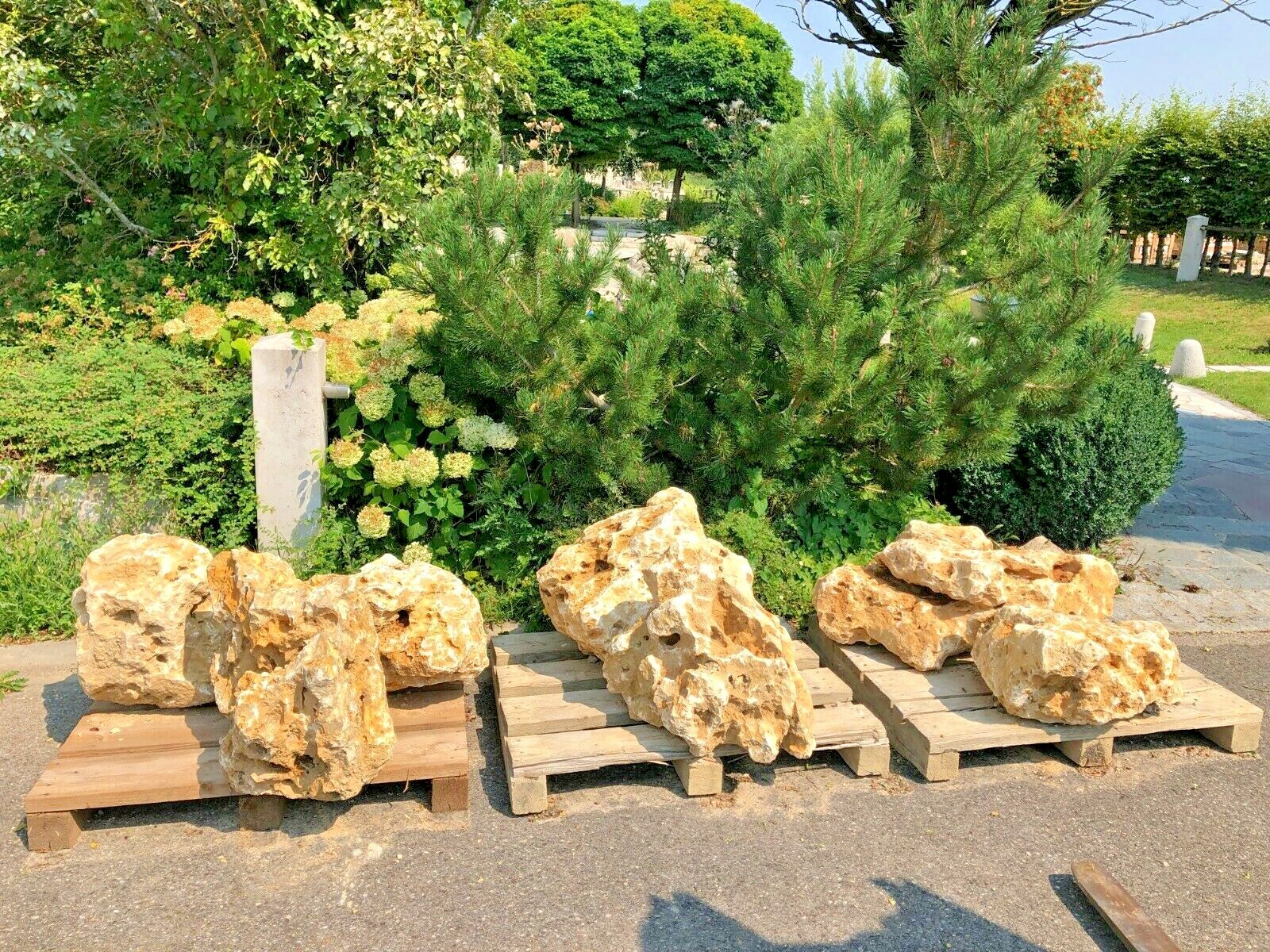 Felsen Kalkstein Naturstein Findling Garten Deko Aquariumstein Teich ...