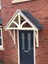 Timber Front Door Canopy Porch, "BLAKEMERE Curved GALLOWS"awning ...