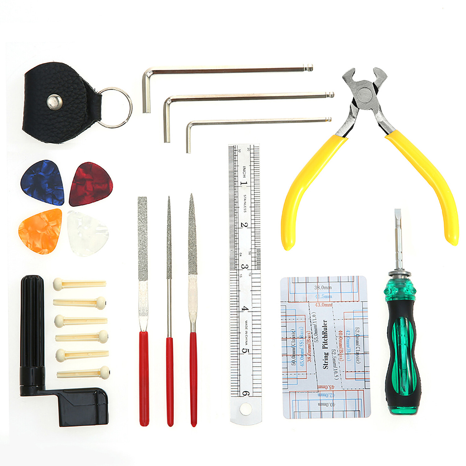 Guitar Tool Kit Set Guitar Care Tool Maintenance Measure Kit I2O6 | eBay