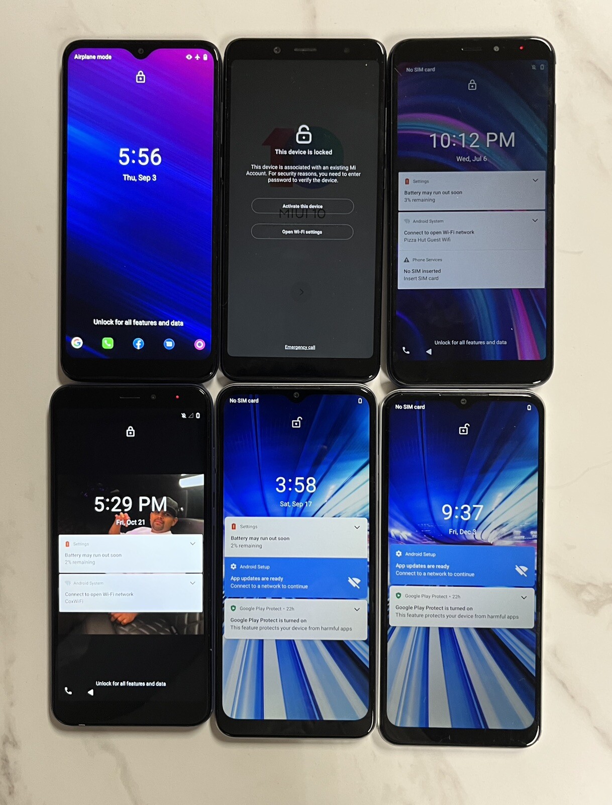 Lot of 6 smart phones mix brand wholesale worldwide shipping | eBay