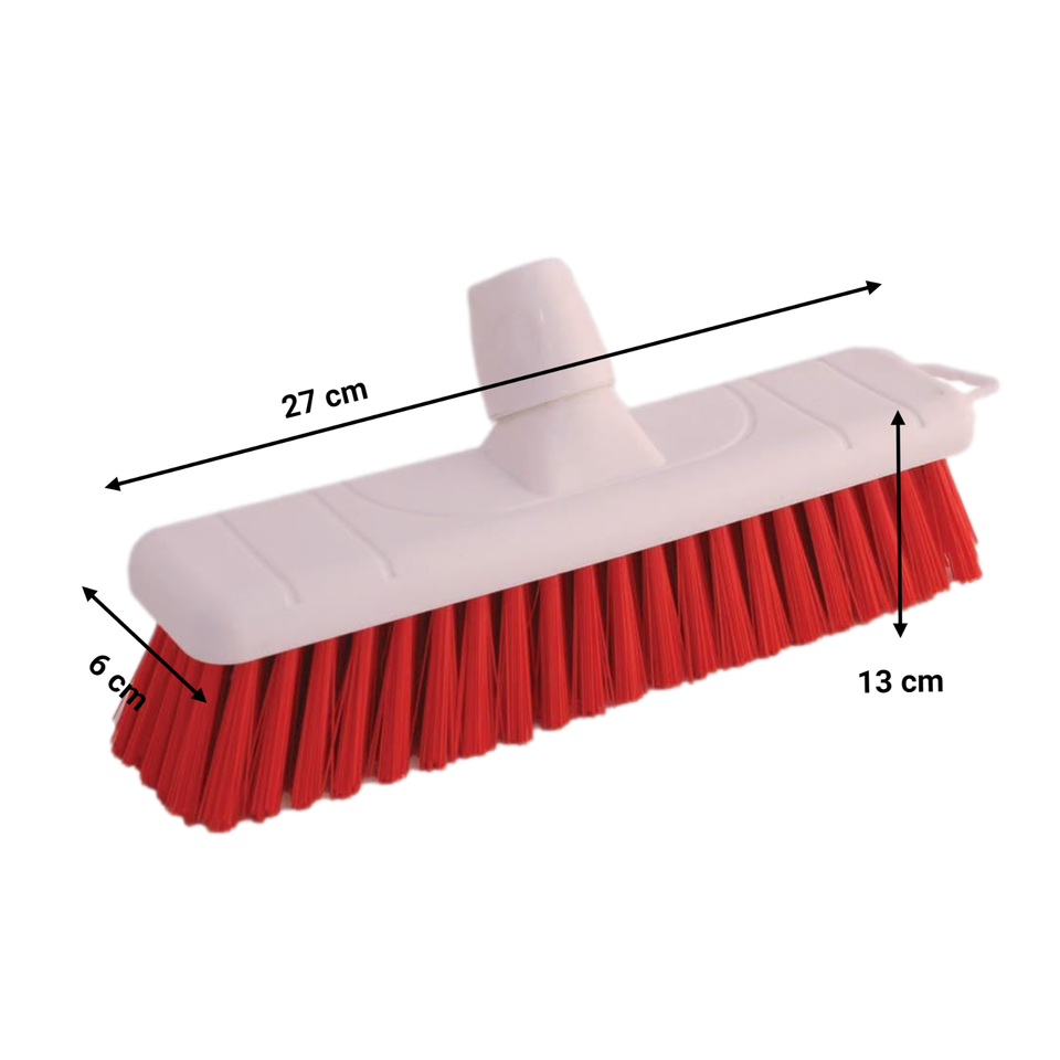 Soft Bristle Broom Brush Head Colour Coded Indoor Kitchen Food Hygiene ...