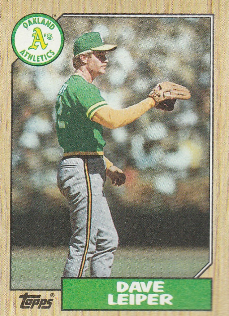FREE SHIPPING-MINT-1987 OAKLAND ATHLETICS DAVE LEIPER #441 | eBay