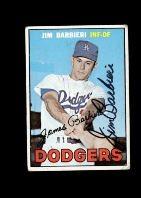 Jim Barbieri 1967 Topps Dodgers authentic autographed card | eBay