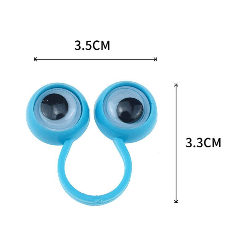 50Pcs Eye Finger Puppets Googly Eyes Rings Eyeball Ring Kit for Kids ...