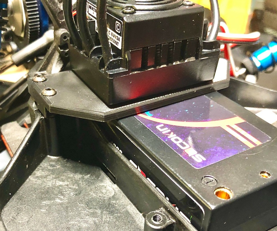 DR10 Center ESC Mount RC No Prep Drag Racing NPRC Team Associated Pro ...