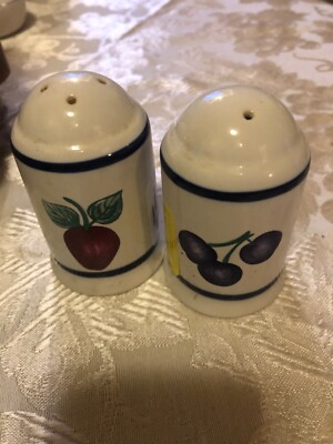 Princess House Exclusive "ORCHARD MEDLEY" Salt and Pepper Shakers ...