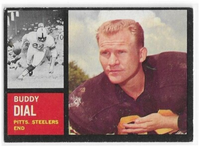 BUDDY DIAL 1962 Topps card #130 Pittsburgh Steelers Football VG | eBay