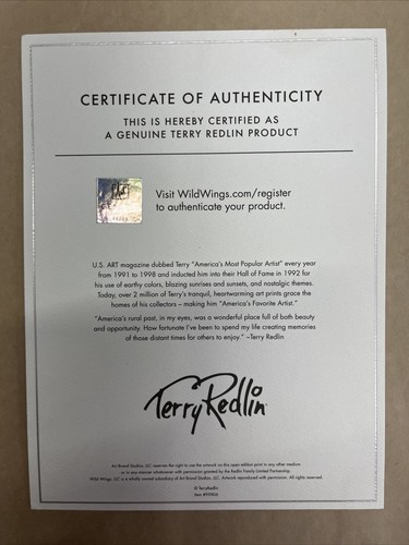 TERRY REDLIN CUSTOM FRAMED / MATTED Aroma Of Fall B96 | eBay