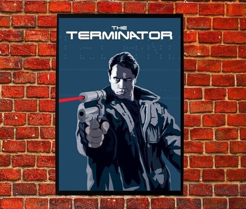 The Terminator Arnold Schwarzenegger art Poster Matte Silk A | eBay